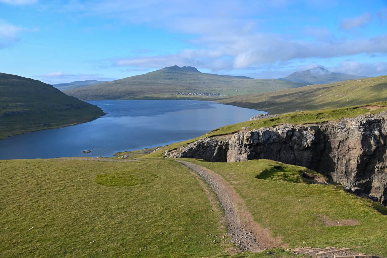 Trælanípa Hike to Lake Sørvágsvatn (or Lake Leitisvatn), The Lake Over ...